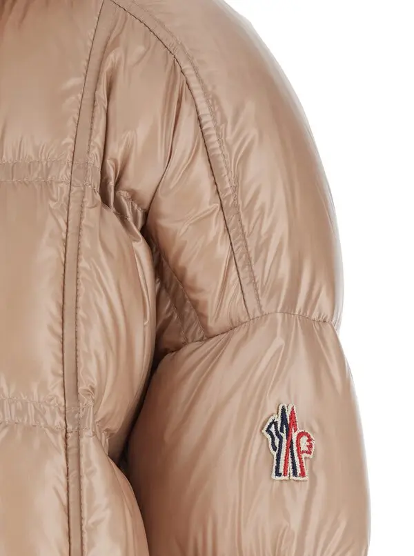 Moncler Quilted Down Jacket With Drawstring Hood - Multicolor