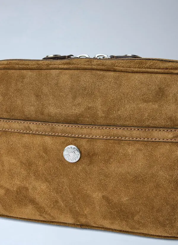 Acne Studios Camero Suede Shoulder Bag - Brown