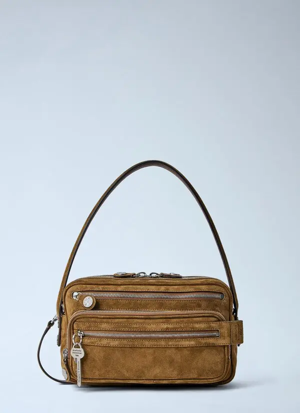 Acne Studios Camero Suede Shoulder Bag - Brown