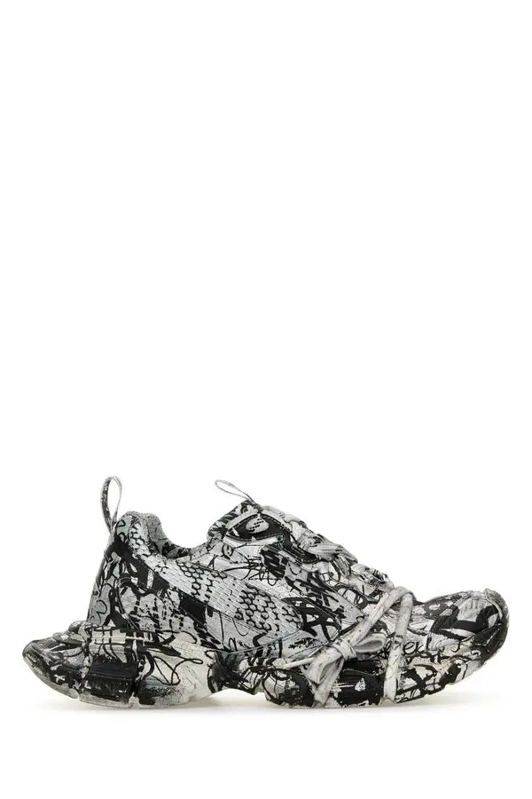 Balenciaga 3xl Printed Mesh And Rubber Sneakers - Multicolor