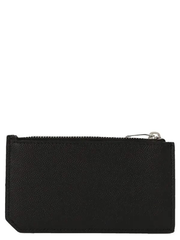 Saint Laurent Fragments' Card Holder - Black