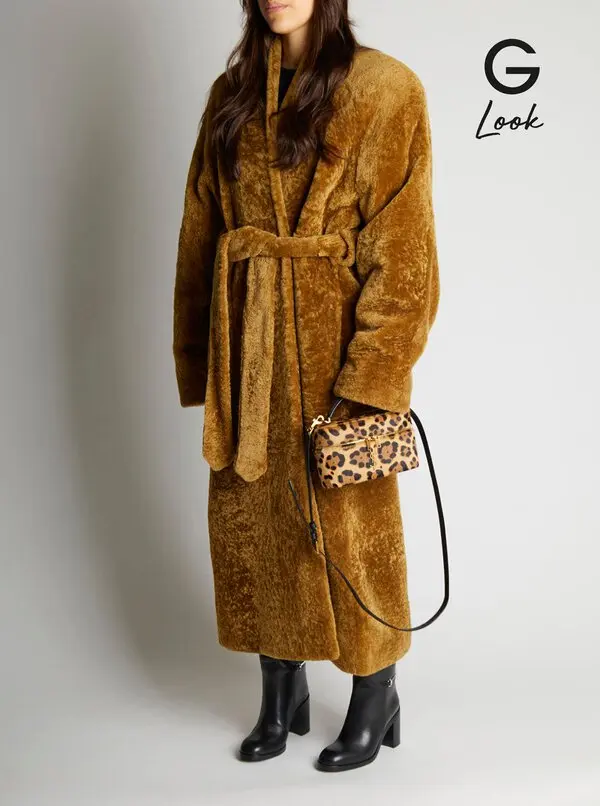 Saint Laurent Gaby Mini Leopard Print Pony Skin Bag - Multicolor