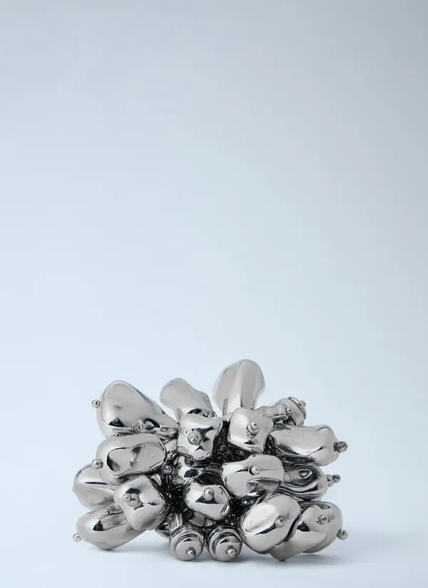 Dries Van Noten Sculptural Metal Ring - Silver