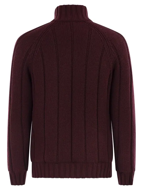 Brunello Cucinelli Cashmere Knit Down Jacket With Zip Fastening - Multicolor