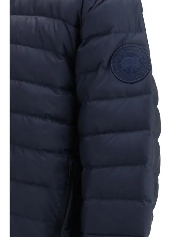 Canada Goose Stratus Tonal Label Hooded Jacket - Blue