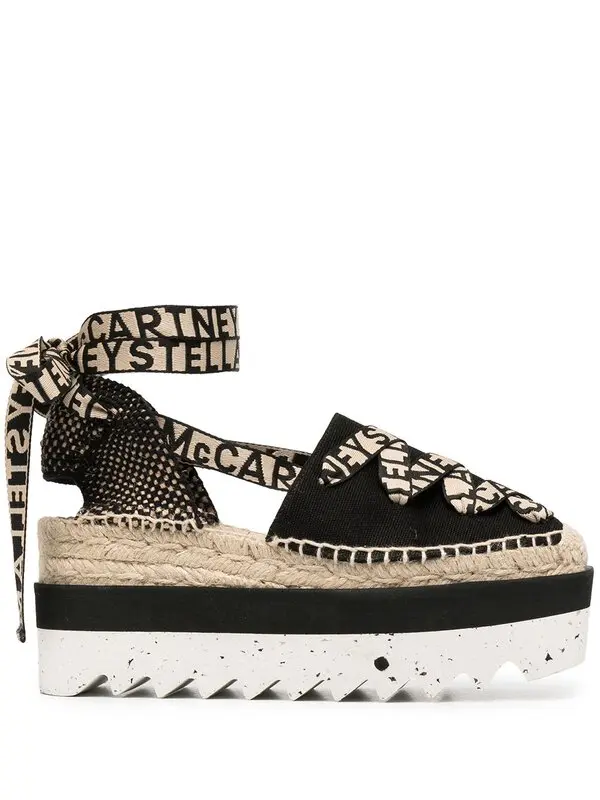 Stella McCartney Gaia Platform Espadrilles - Black