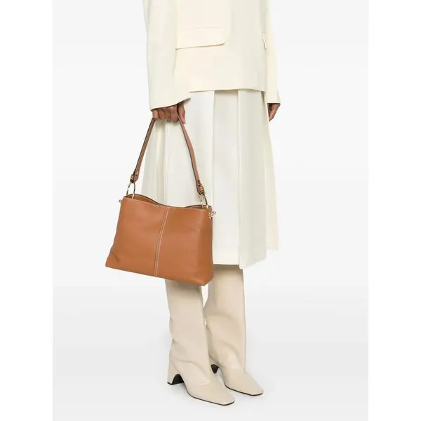 Strathberry Cognac Calf Leather Tote Bag - Brown