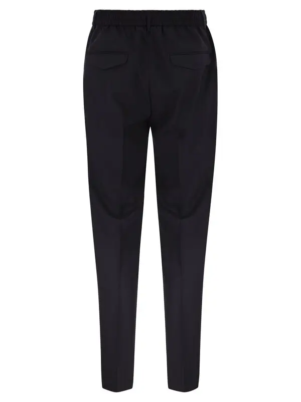 Peserico Virgin Wool Trousers - Blue