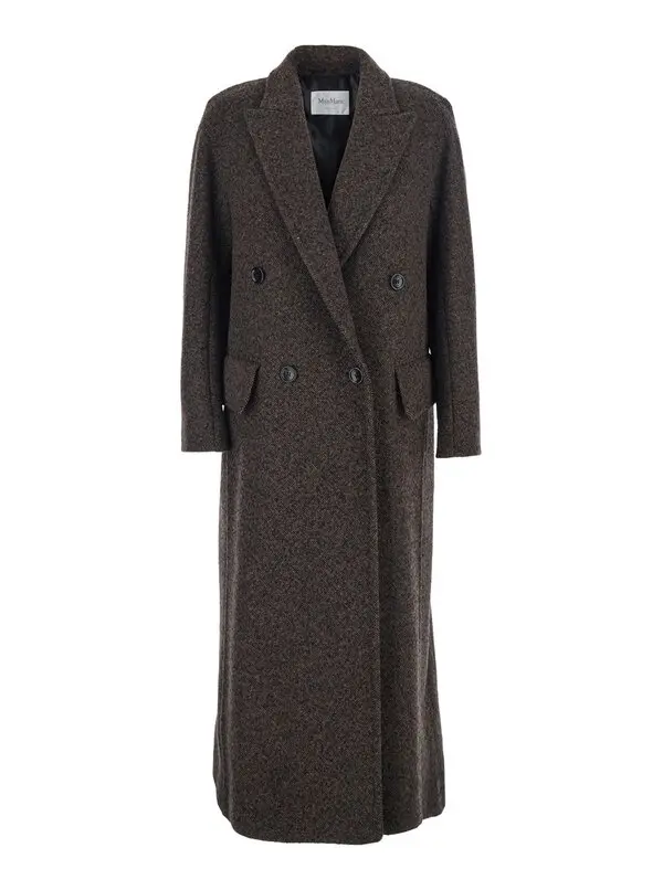 Max Mara Arco Double-breasted Wool And Cashmere Coat - Multicolor