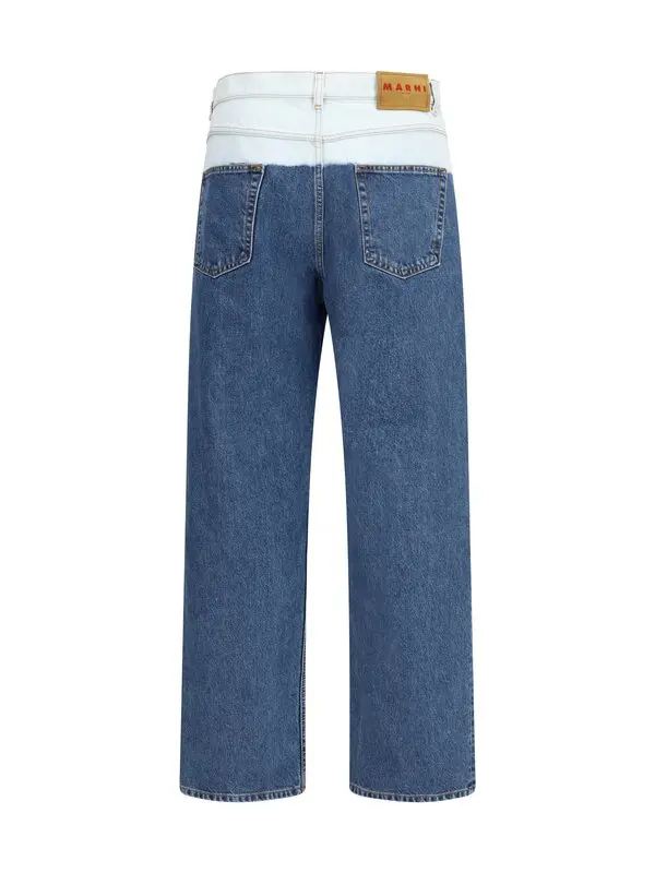 Marni Five-pocket Jeans With Bleached Finish