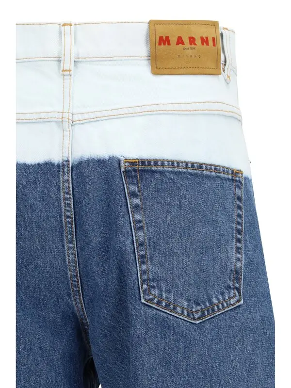Marni Five-pocket Jeans With Bleached Finish