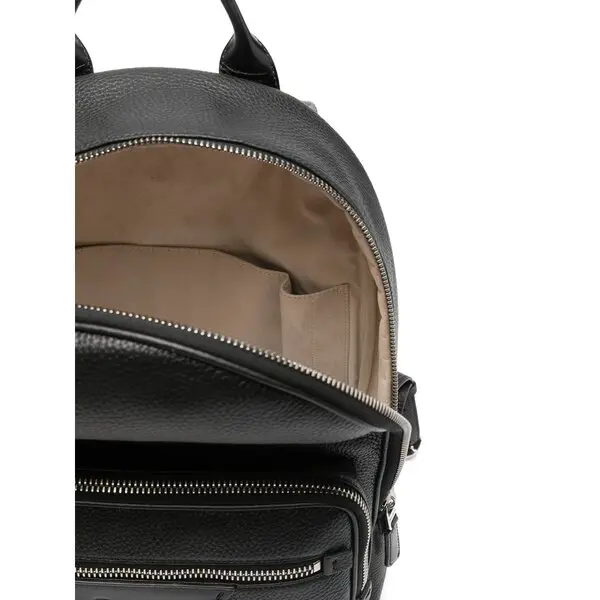 Santoni Pebble Leather Backpack