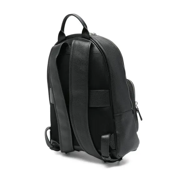 Santoni Pebble Leather Backpack
