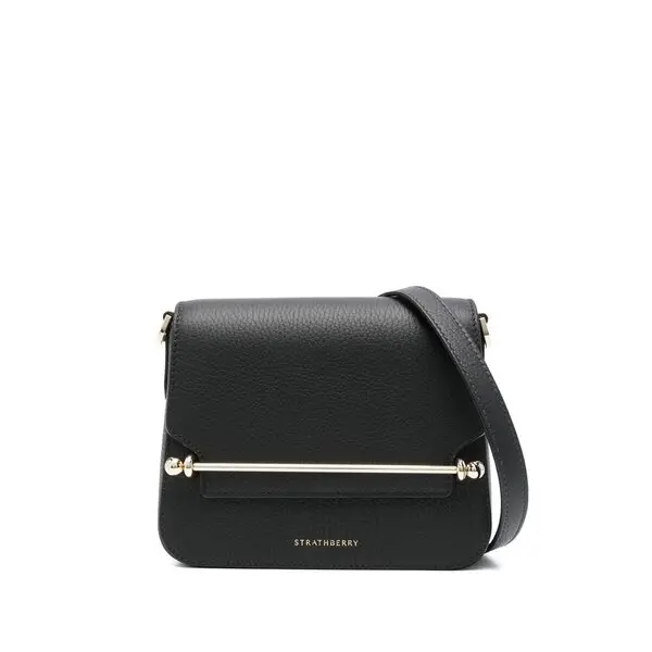 Strathberry Leather Foldover Satchel Bag