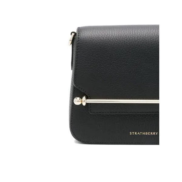 Strathberry Leather Foldover Satchel Bag