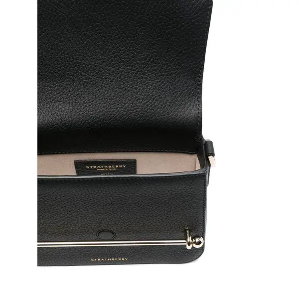 Strathberry Leather Foldover Satchel Bag