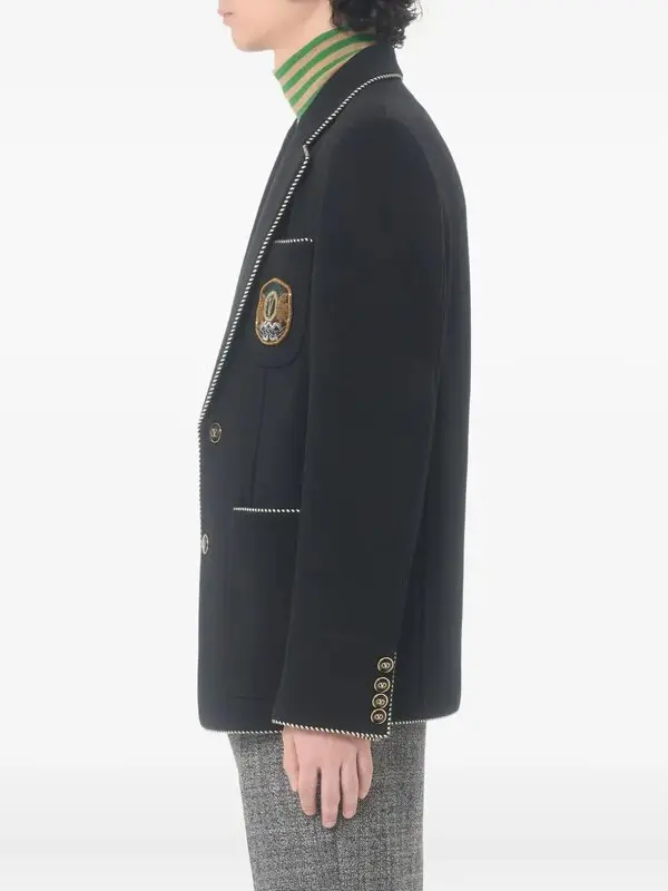 Valentino Garavani Single-breasted Blazer With Patch