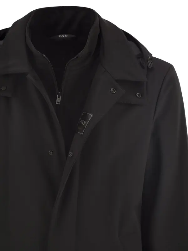 FAY Morning Coat Travel Jacket In Stretch Jersey