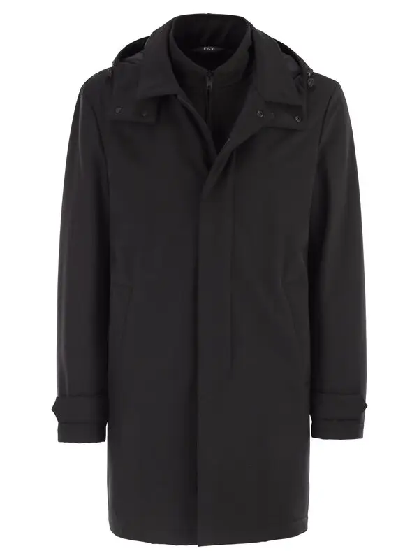 FAY Morning Coat Travel Jacket In Stretch Jersey