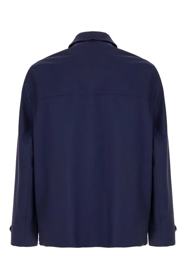 Brunello Cucinelli Navy Blue Jacket - Multicolor