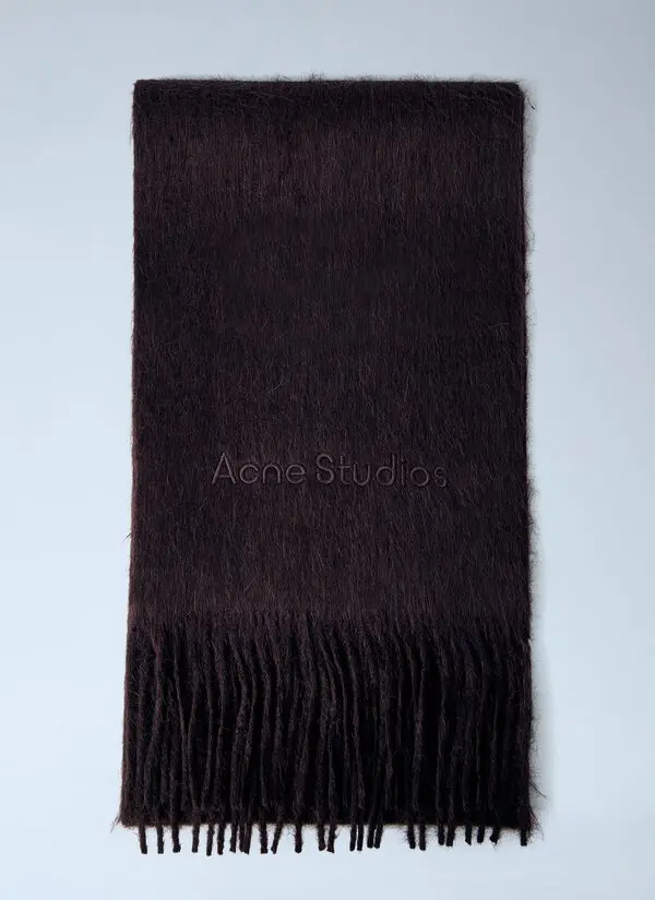Acne Studios Logo Wool Scarf - Multicolor
