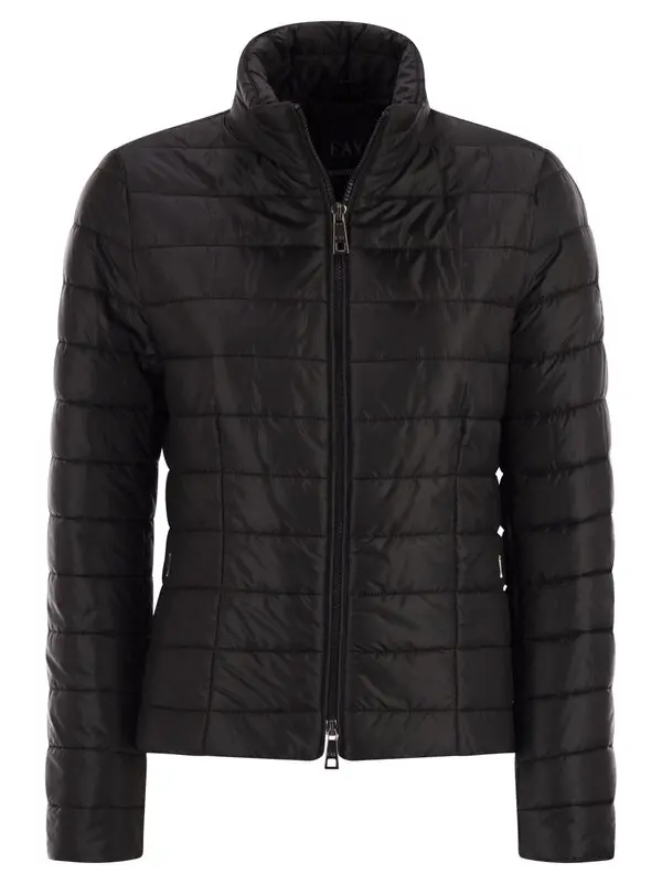 FAY 3-in-1 Double-sided Wool And Cashmere Cape With Removable Padded Jacket - Black