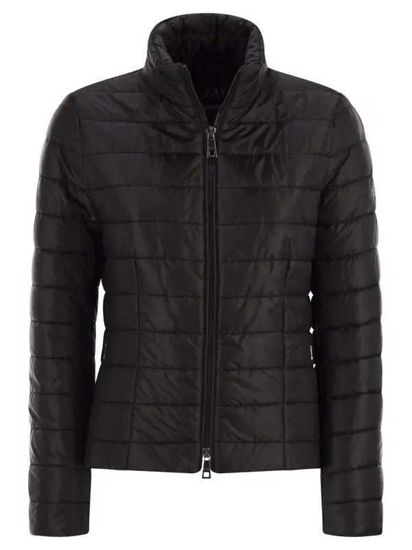 FAY 3-in-1 Double-sided Wool And Cashmere Cape With Removable Padded Jacket - Black