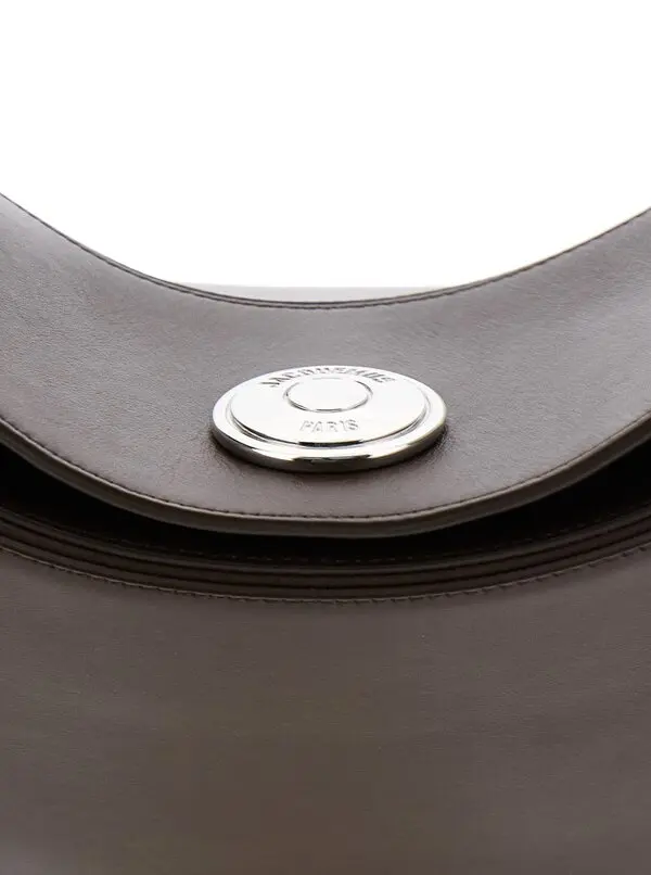 Jacquemus Le Calisso Rond Large' Leather Shoulder Bag - Brown