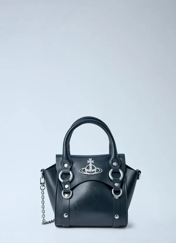 VIVIENNE WESTWOOD Betty Mini Handbag With Chain - Black