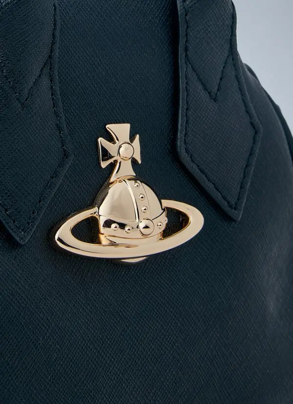 VIVIENNE WESTWOOD Saffiano Mini Yasmine Bag - Black