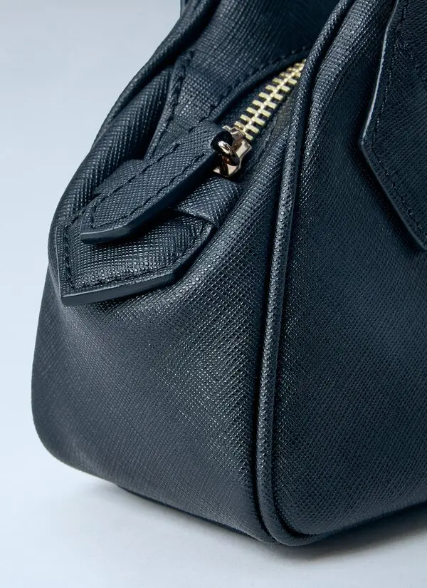 VIVIENNE WESTWOOD Saffiano Mini Yasmine Bag - Black