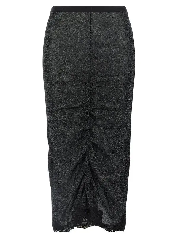 Valentino Garavani Lurex Knit Midi Skirt