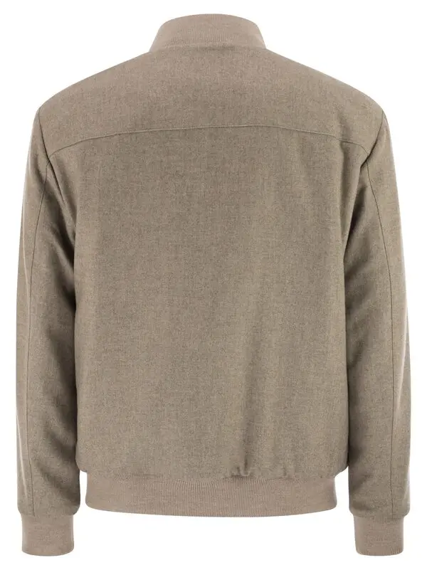 FAY Virgin Wool Bomber Jacket