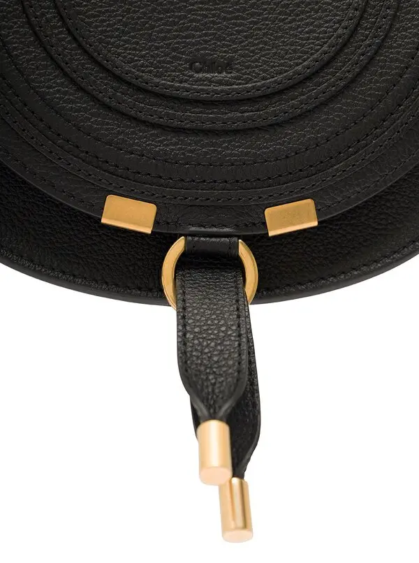 Chloé Small Marcie Leather Crossbody Bag - Black