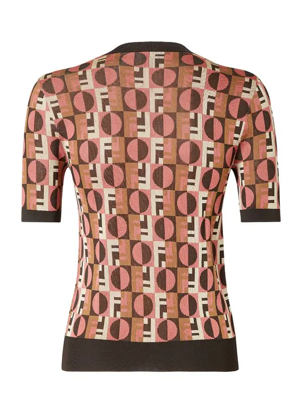 Fendi Ff' Pattern T-shirt