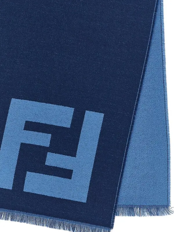 Fendi Ff Macro Scarf - Blue