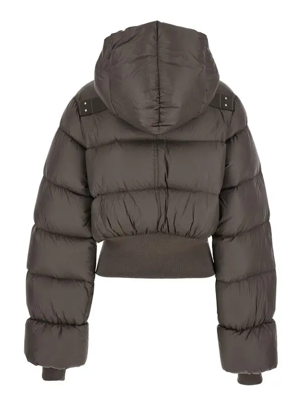 Rick Owens Cropped Down Jacket With Hood - Multicolor