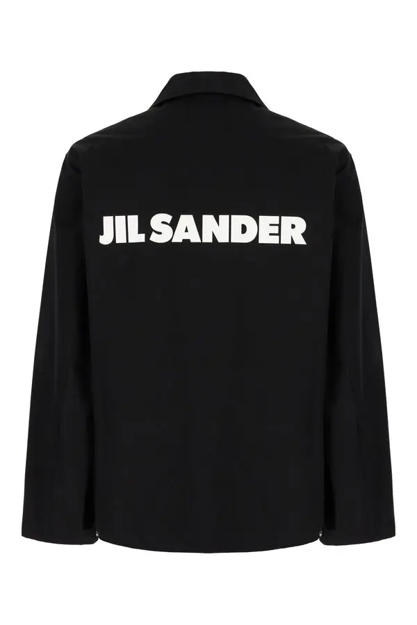 JIL SANDER Black Button-detailed Jacket - Multicolor