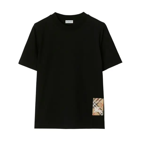 Burberry Cotton Jersey T-shirt With Check-patch Detail