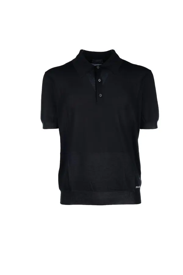 Prada Short Sleeve Knit Polo
