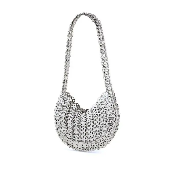 Rabanne Disc Shoulder Bag - Silver