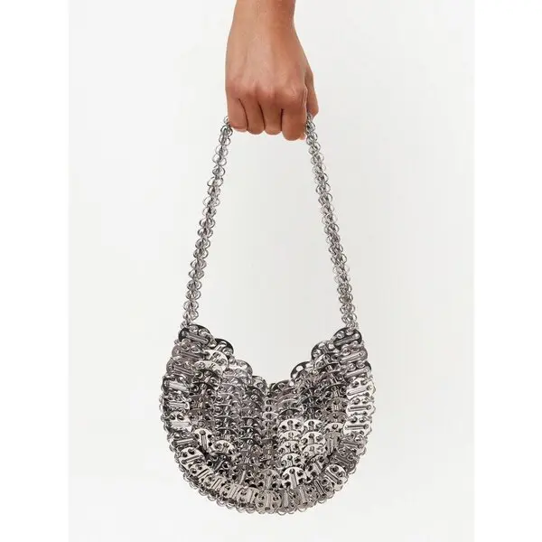 Rabanne Disc Shoulder Bag - Silver