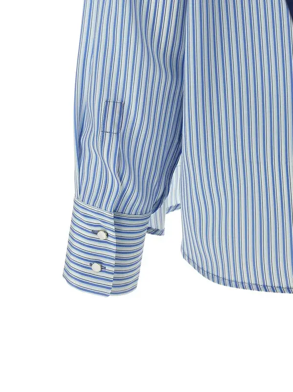 Max Mara Mstflirt Striped Silk Shirt