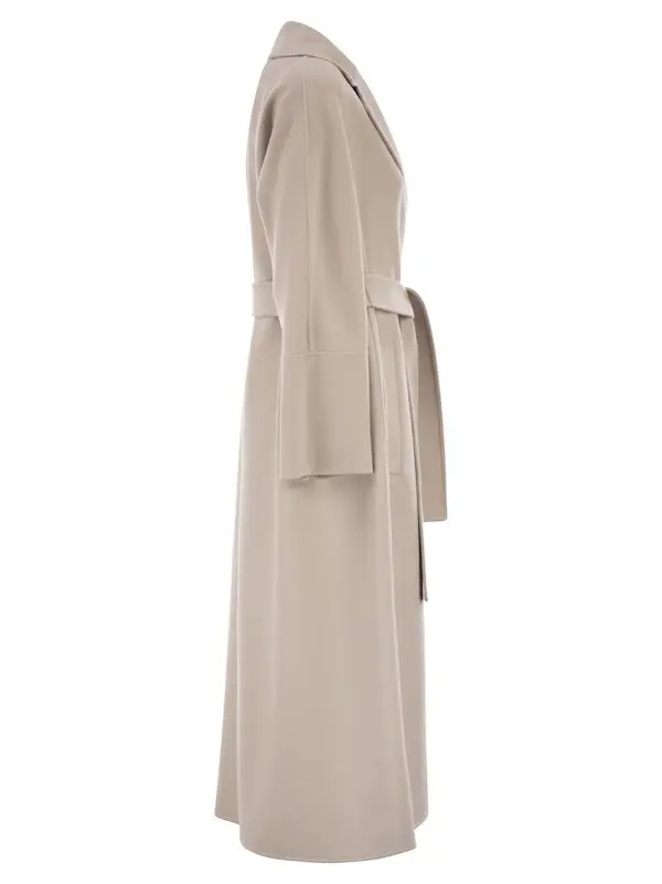 Max Mara Wool Belted Coat - Cream