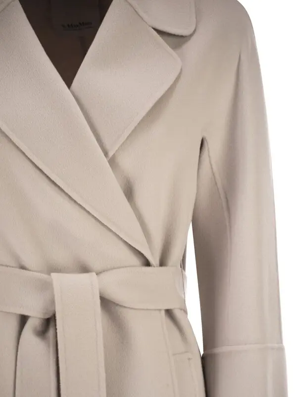 Max Mara Wool Belted Coat - Cream