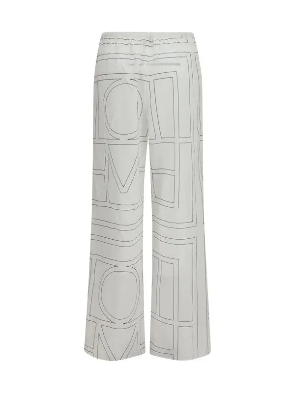 TOTEME Monogram Pants - White