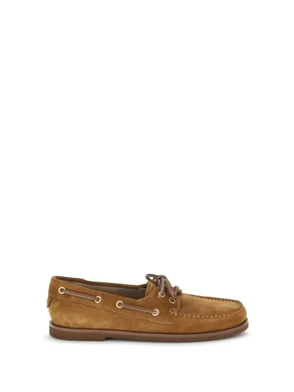 GIANVITO ROSSI Vandée Suede Loafers - Brown