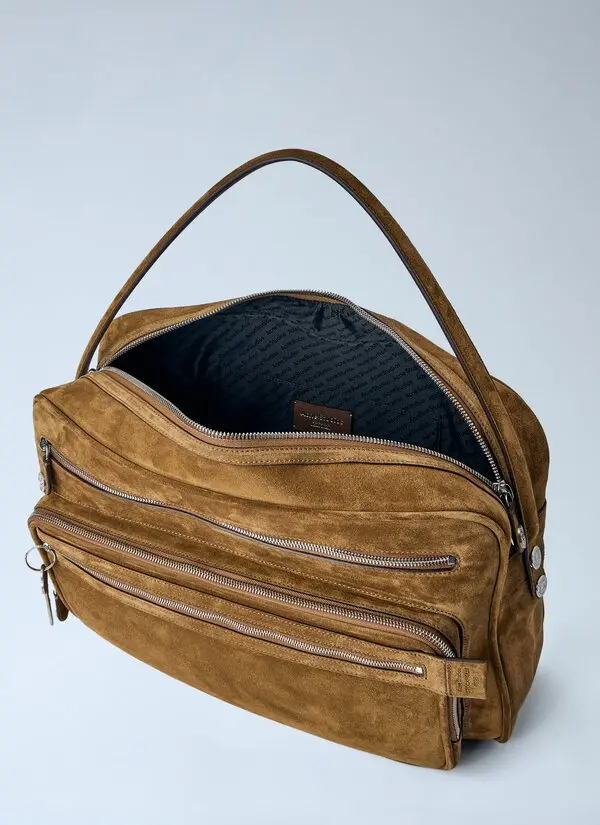 Acne Studios Suede Camera Shoulder Bag