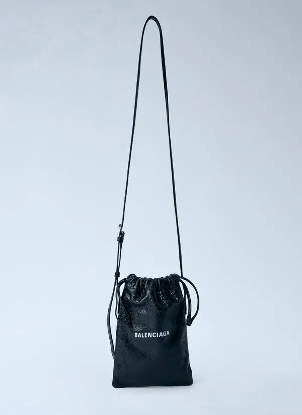 Balenciaga Shopper Phone Holder - Black