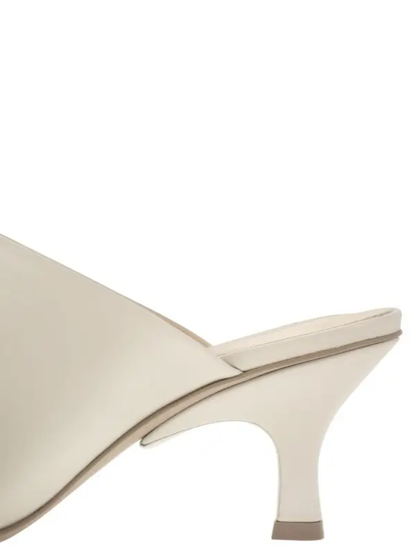 TOD'S Leather Sabot With Narrow Heel